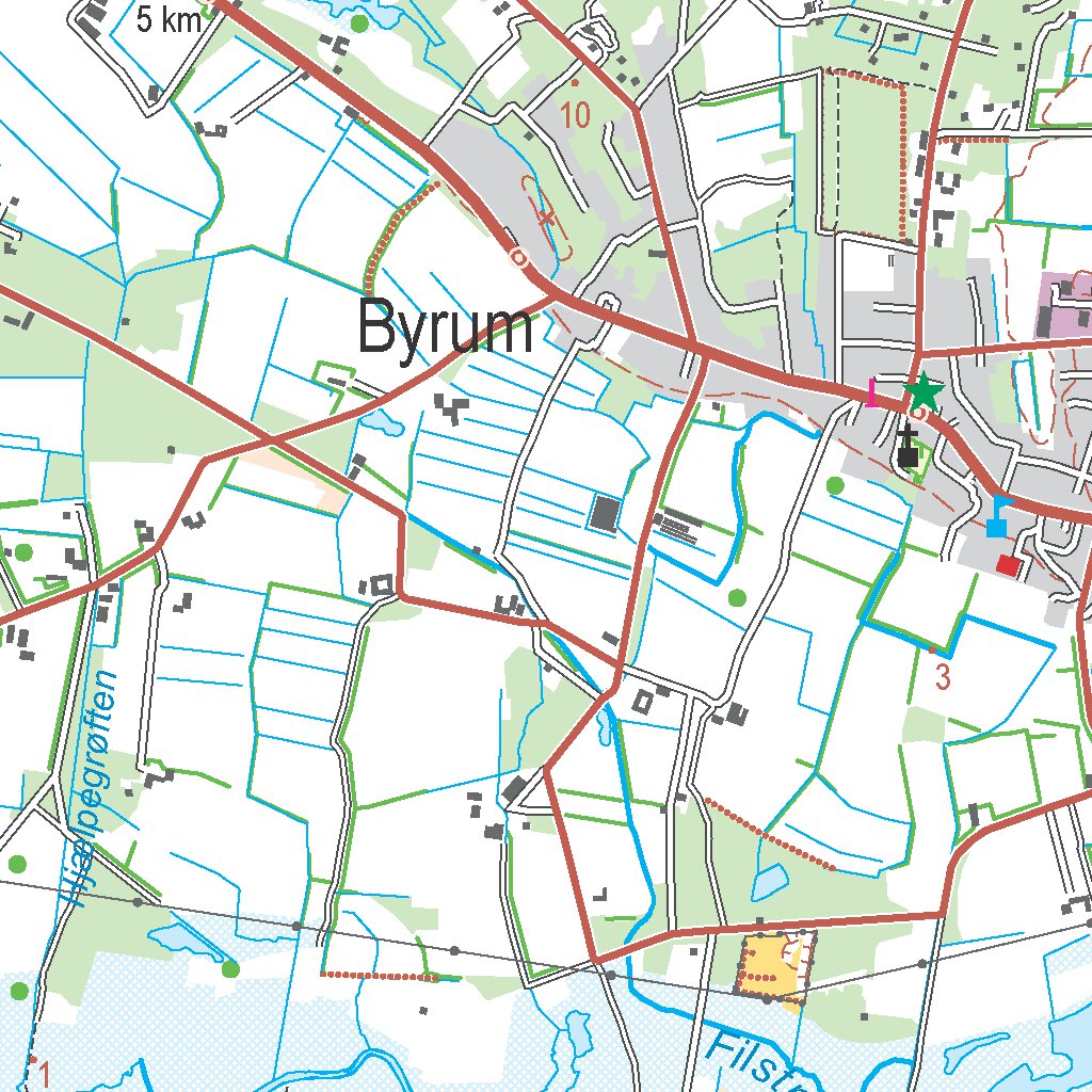 Læsø 1 (1:50,000 scale) Map by Kortforsyningen | Avenza Maps