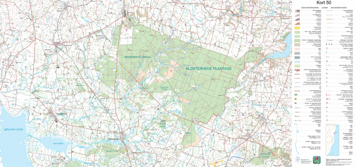 Lemvig (1:50,000 scale) Map by Kortforsyningen | Avenza Maps