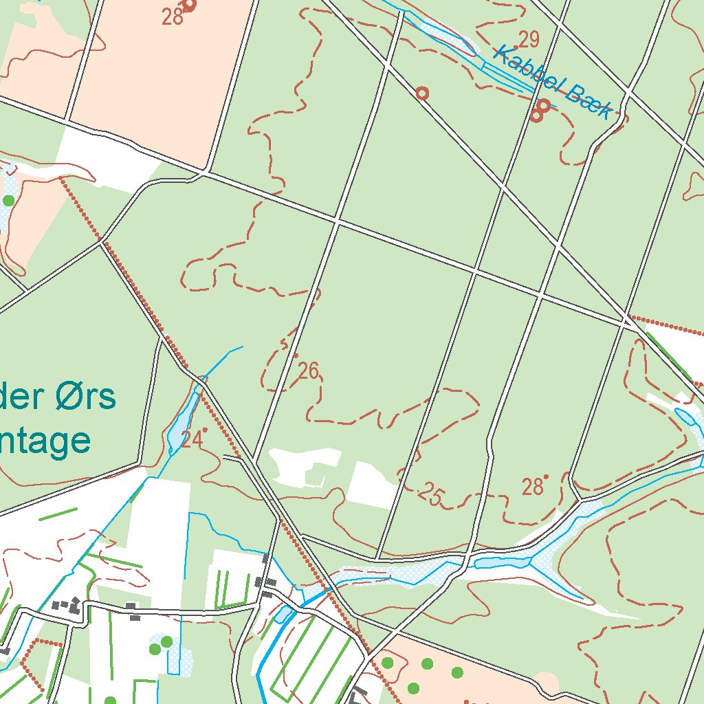 Lemvig (1:50,000 scale) Map by Kortforsyningen | Avenza Maps