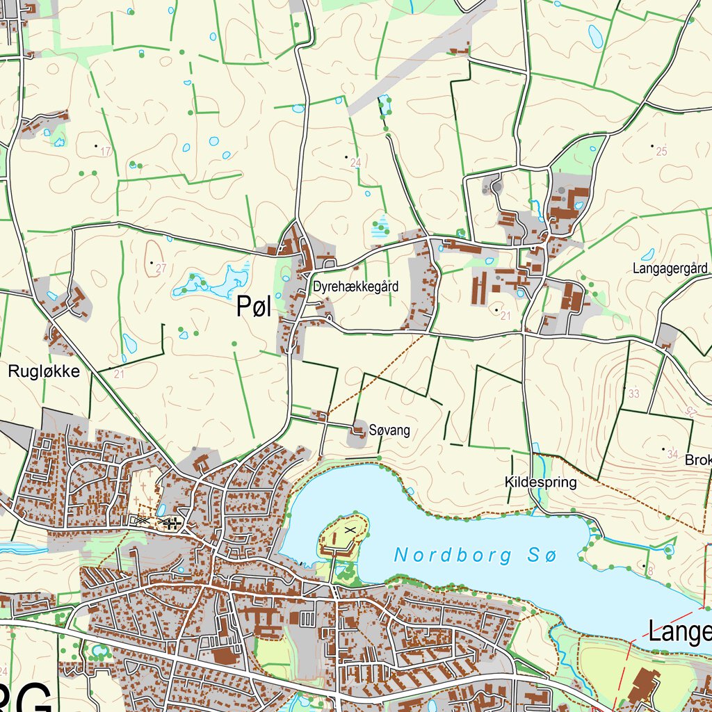 Nordborg (1:25,000 scale) Map by Kortforsyningen | Avenza Maps