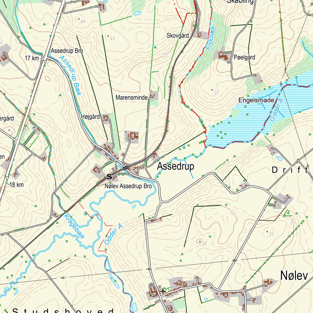 Odder (1:25,000 scale) Map by Kortforsyningen | Avenza Maps