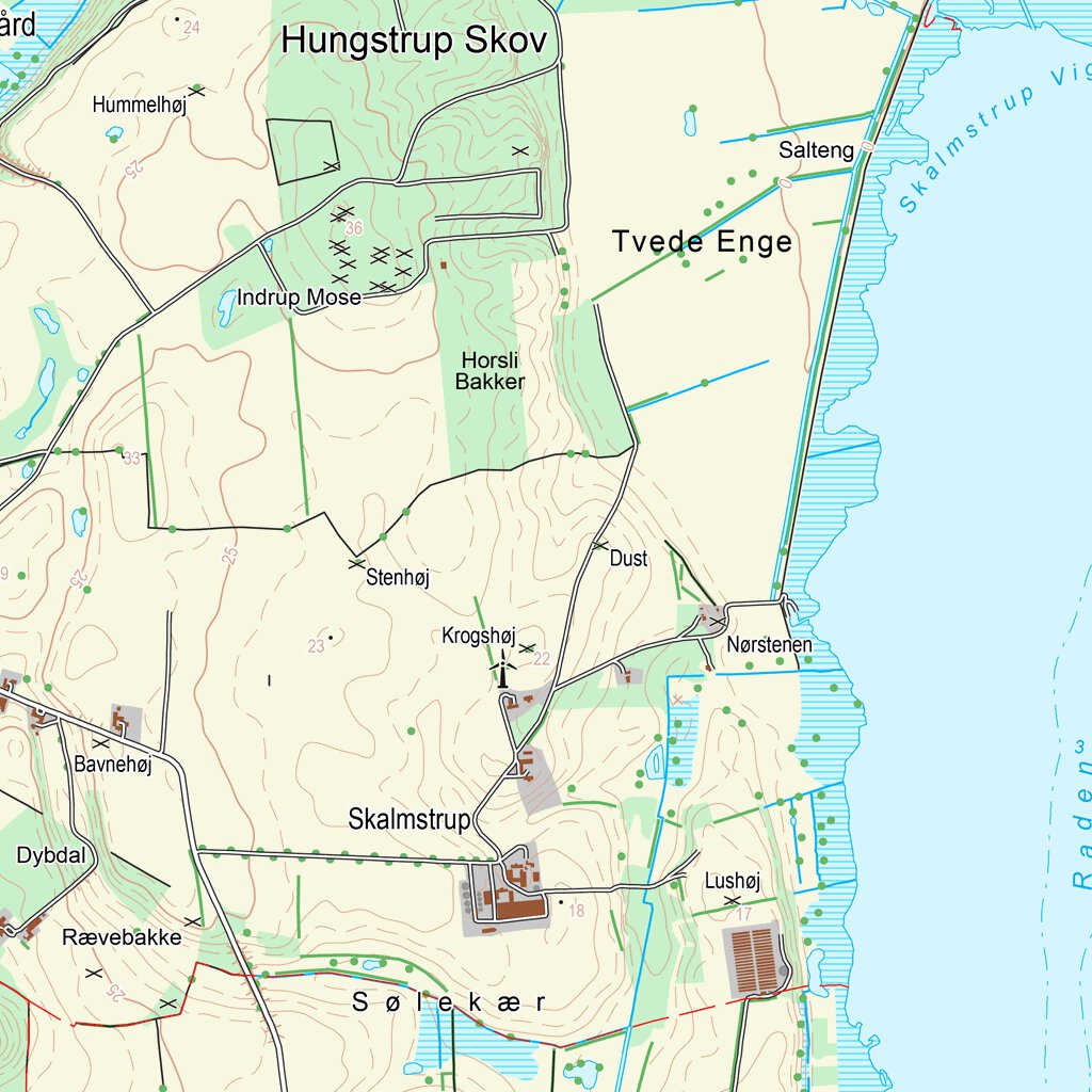 Ørsted (1:25,000 scale) Map by Kortforsyningen | Avenza Maps