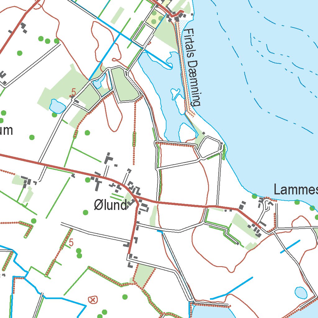 Otterup 1 (1:50,000 scale) Map by Kortforsyningen | Avenza Maps