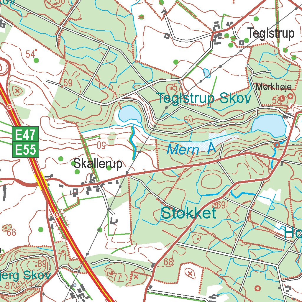 Præstø (1:50,000 scale) Map by Kortforsyningen | Avenza Maps