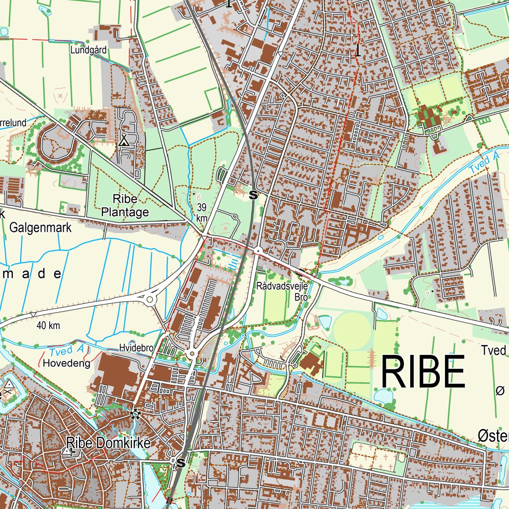 Ribe (1:25,000 scale) Map by Kortforsyningen | Avenza Maps