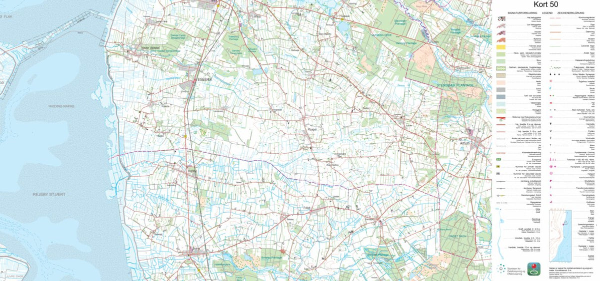 Ribe (1:50,000 scale) Map by Kortforsyningen | Avenza Maps