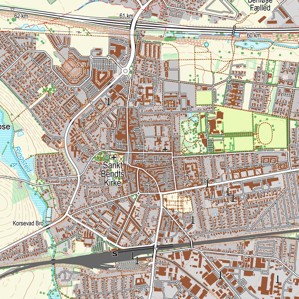 Ringsted (1:25,000 scale) Map by Kortforsyningen | Avenza Maps