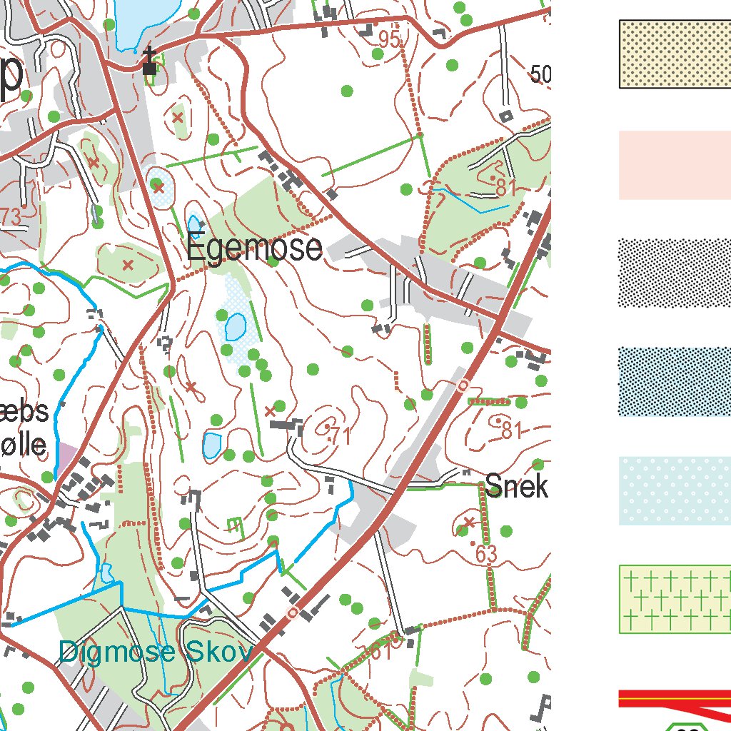 Ringsted (1:50,000 scale) Map by Kortforsyningen | Avenza Maps
