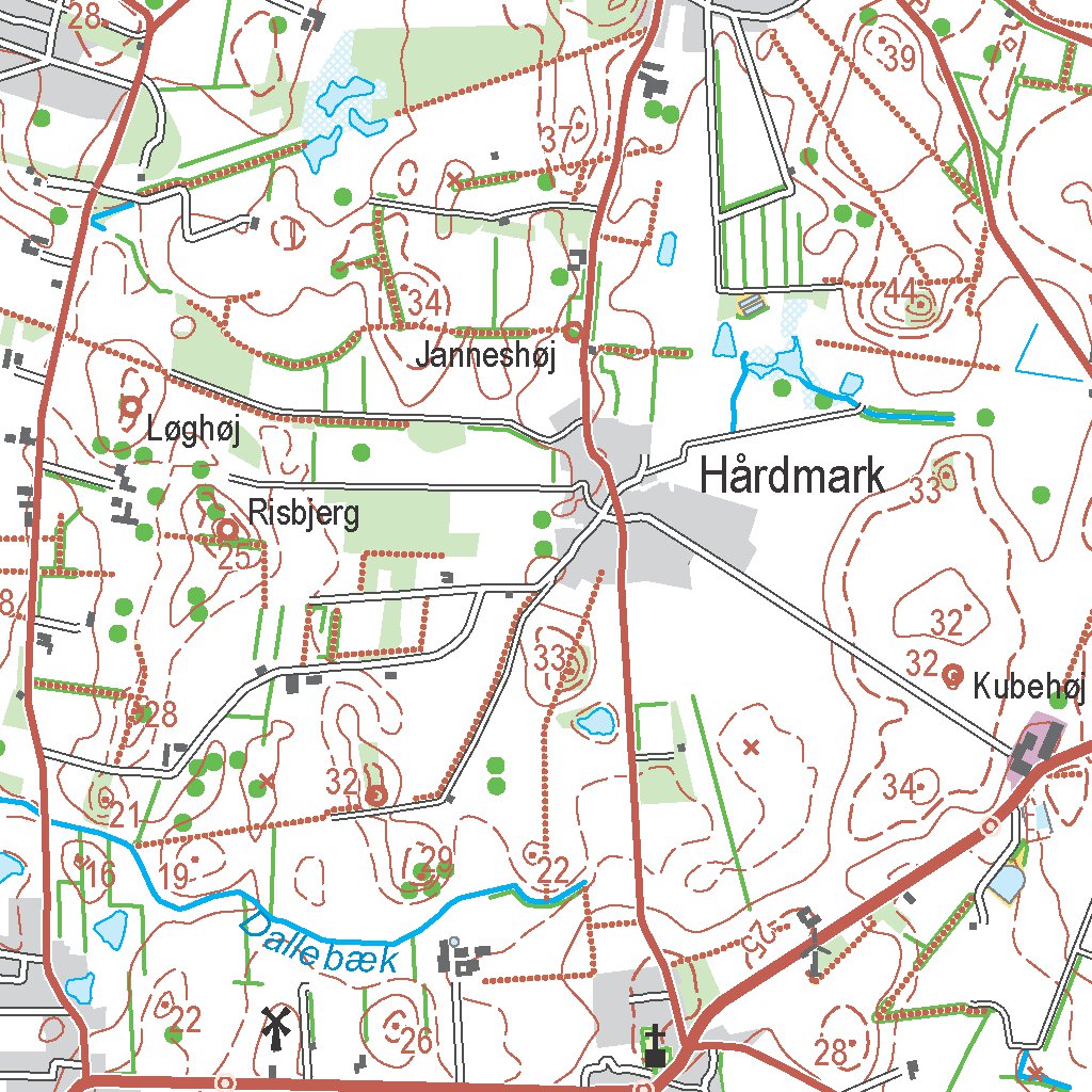 Samsø 1 (1:50,000 scale) Map by Kortforsyningen | Avenza Maps