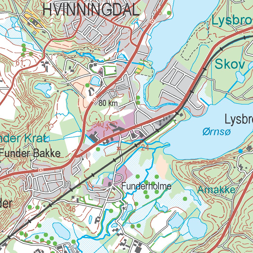 Silkeborg (1:50,000 scale) Map by Kortforsyningen | Avenza Maps