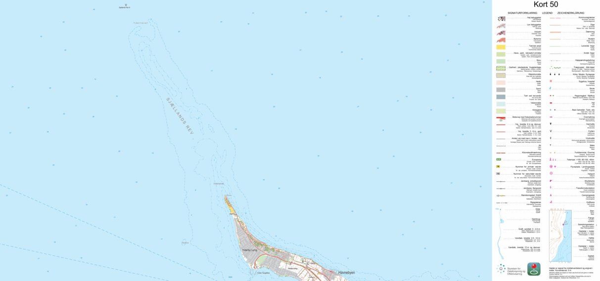 Sjællands Odde (1:50,000 scale) Map by Kortforsyningen | Avenza Maps