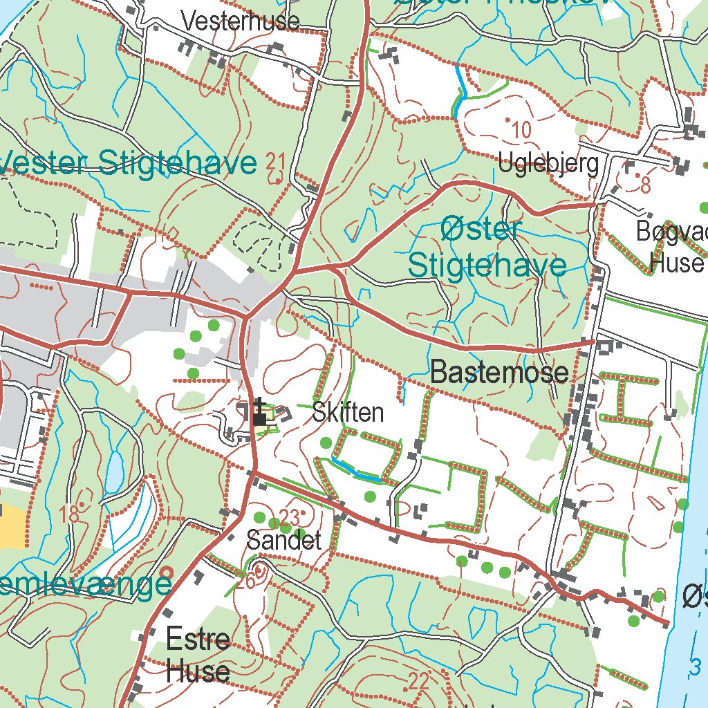 Skårup Fyn (1:50,000 scale) Map by Kortforsyningen | Avenza Maps