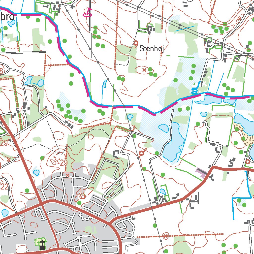 Skibby (1:50,000 scale) Map by Kortforsyningen | Avenza Maps