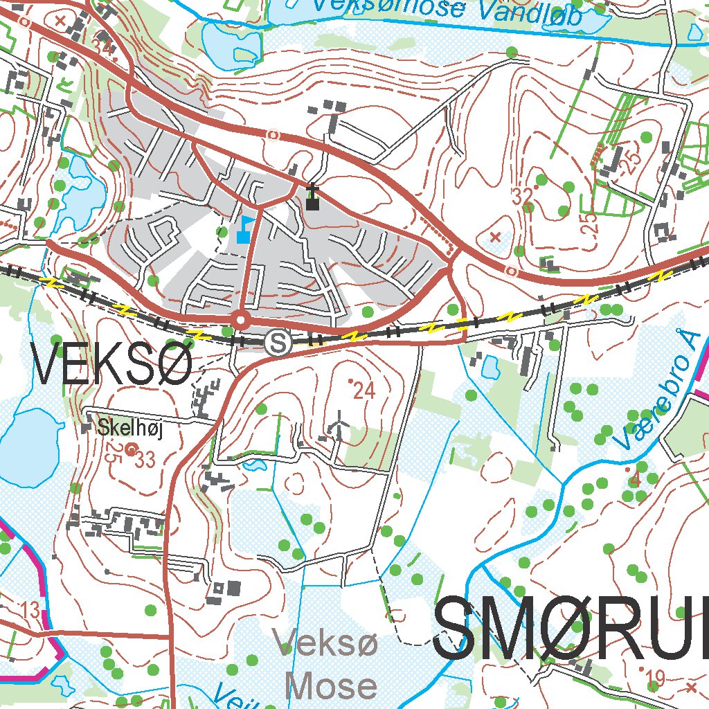 Skibby (1:50,000 scale) Map by Kortforsyningen | Avenza Maps