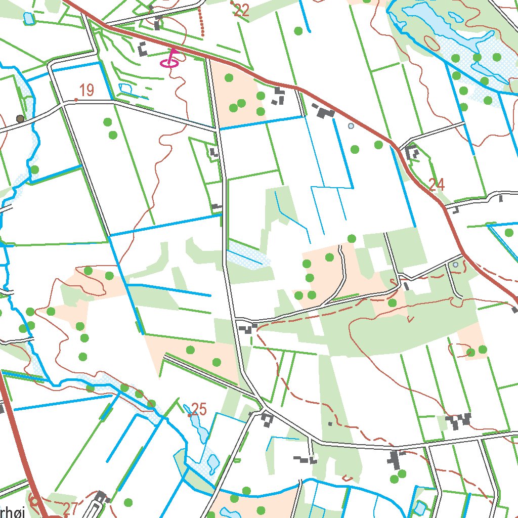 Skjern (1:50,000 scale) Map by Kortforsyningen | Avenza Maps