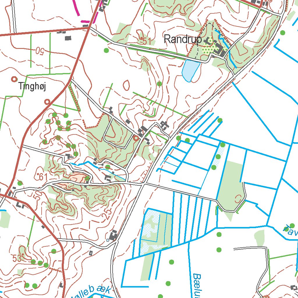 Skørping (1:50,000 scale) Map by Kortforsyningen | Avenza Maps