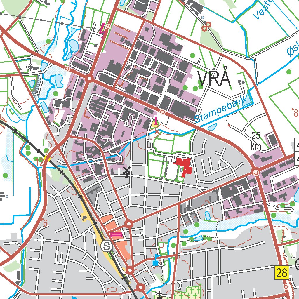 Tarm (1:50,000 scale) Map by Kortforsyningen | Avenza Maps