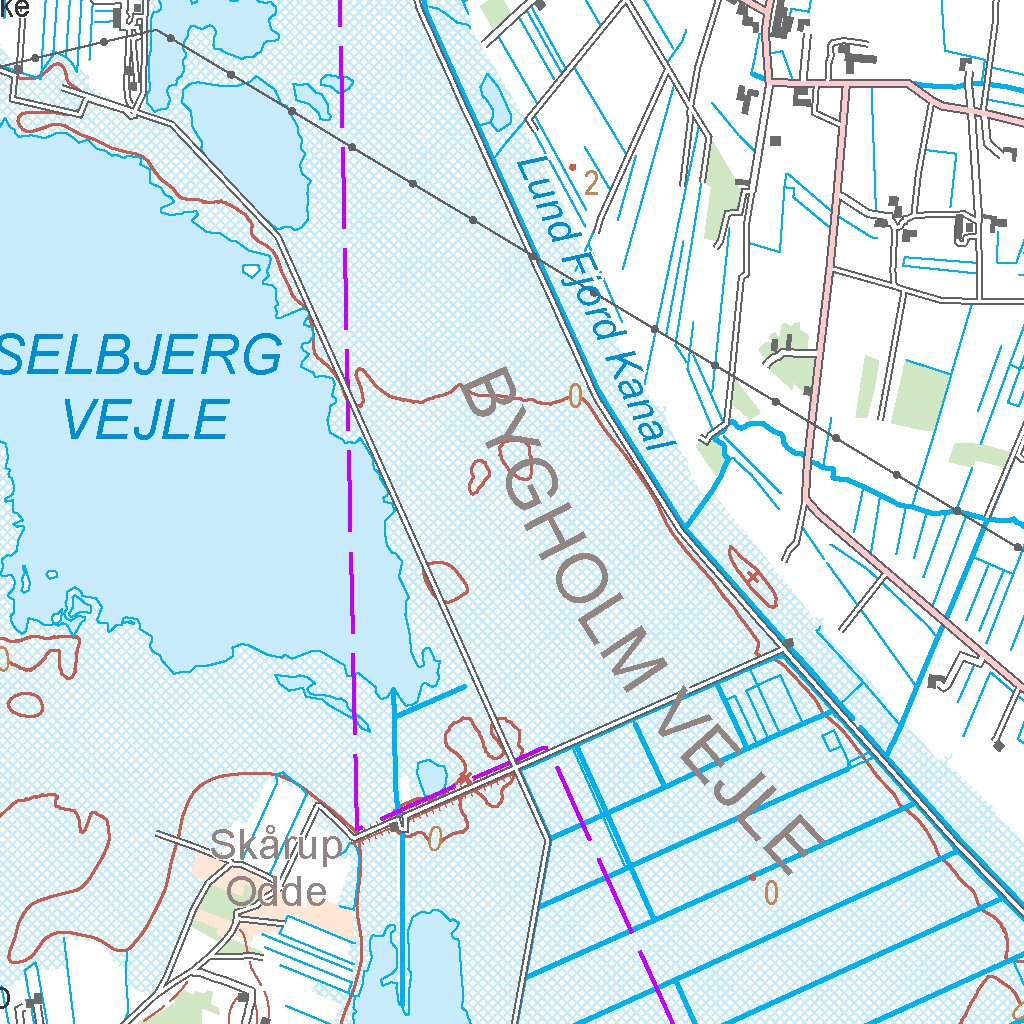 Thisted 1 (1:100,000 scale) Map by Kortforsyningen | Avenza Maps