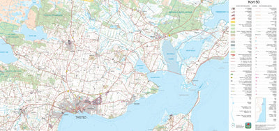 Thisted 1 (1:50,000 scale) Map by Kortforsyningen | Avenza Maps