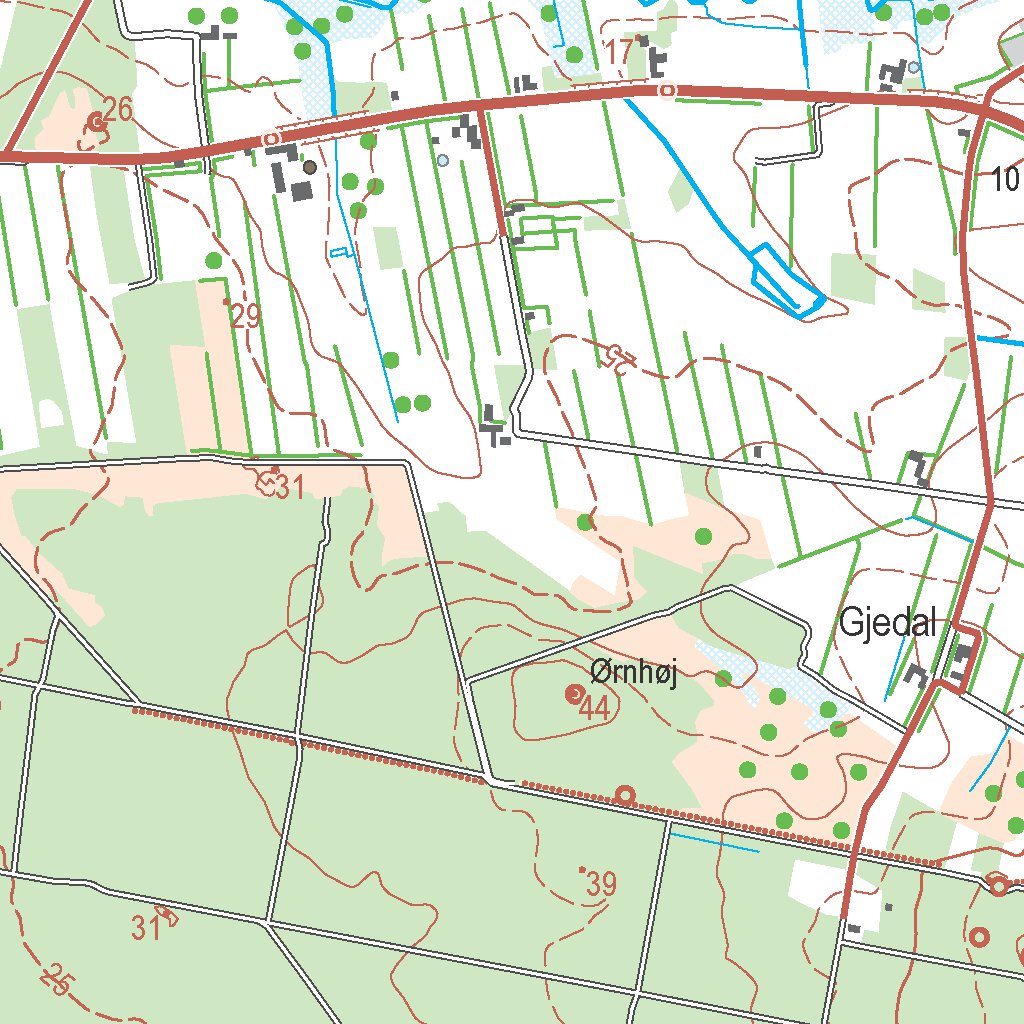Tim (1:50,000 scale) Map by Kortforsyningen | Avenza Maps