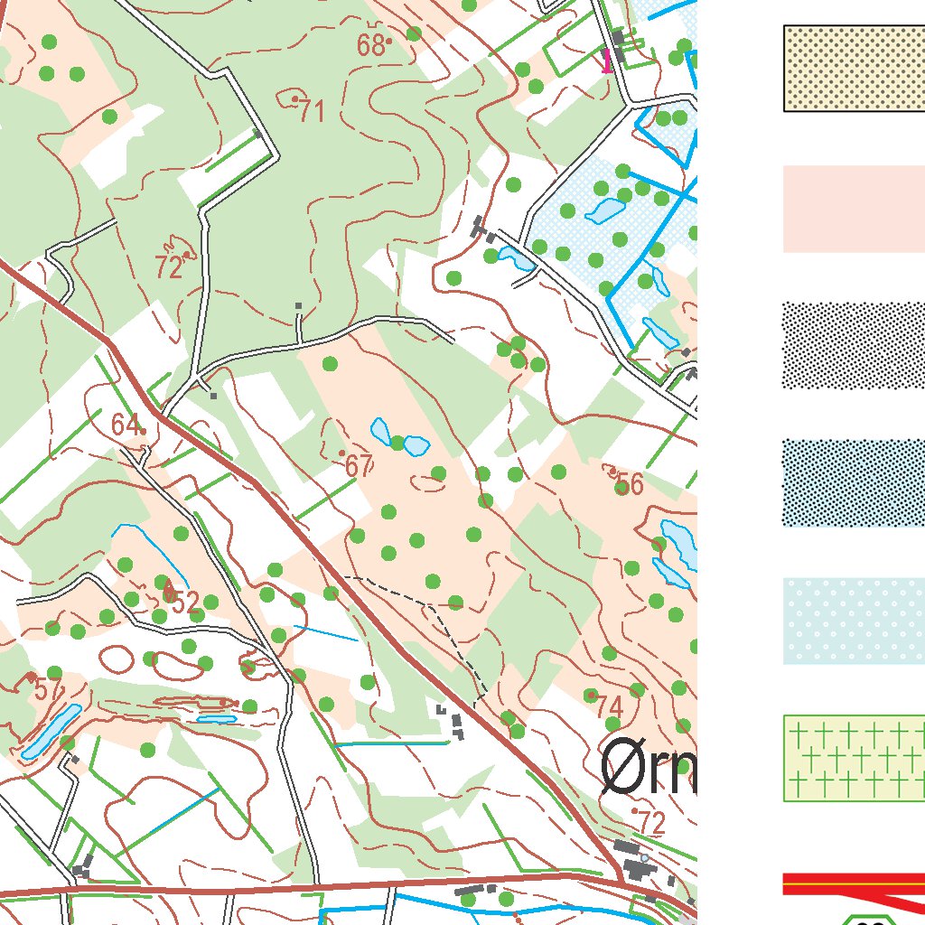 Tim (1:50,000 scale) Map by Kortforsyningen | Avenza Maps