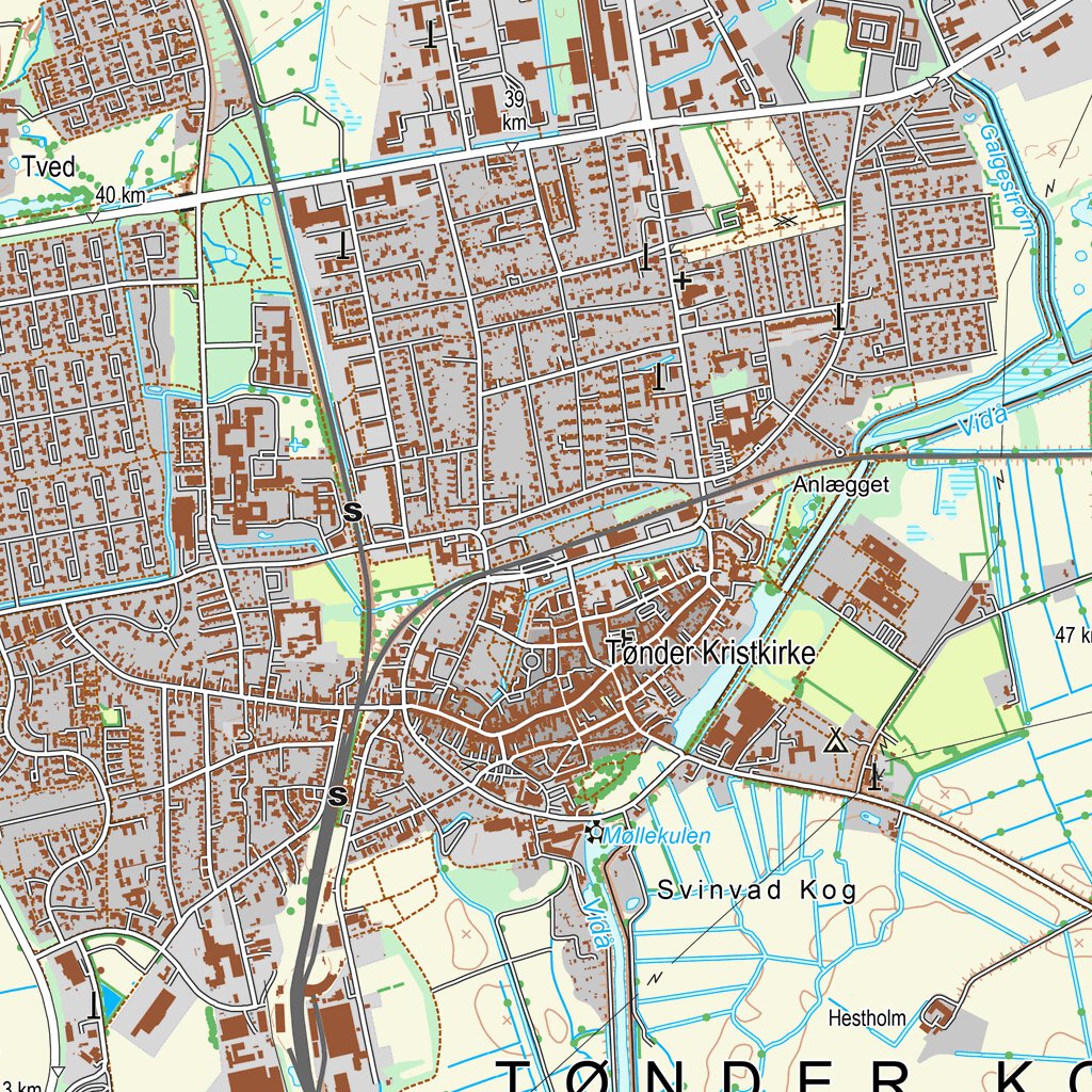 Tønder (1:25,000 scale) Map by Kortforsyningen | Avenza Maps