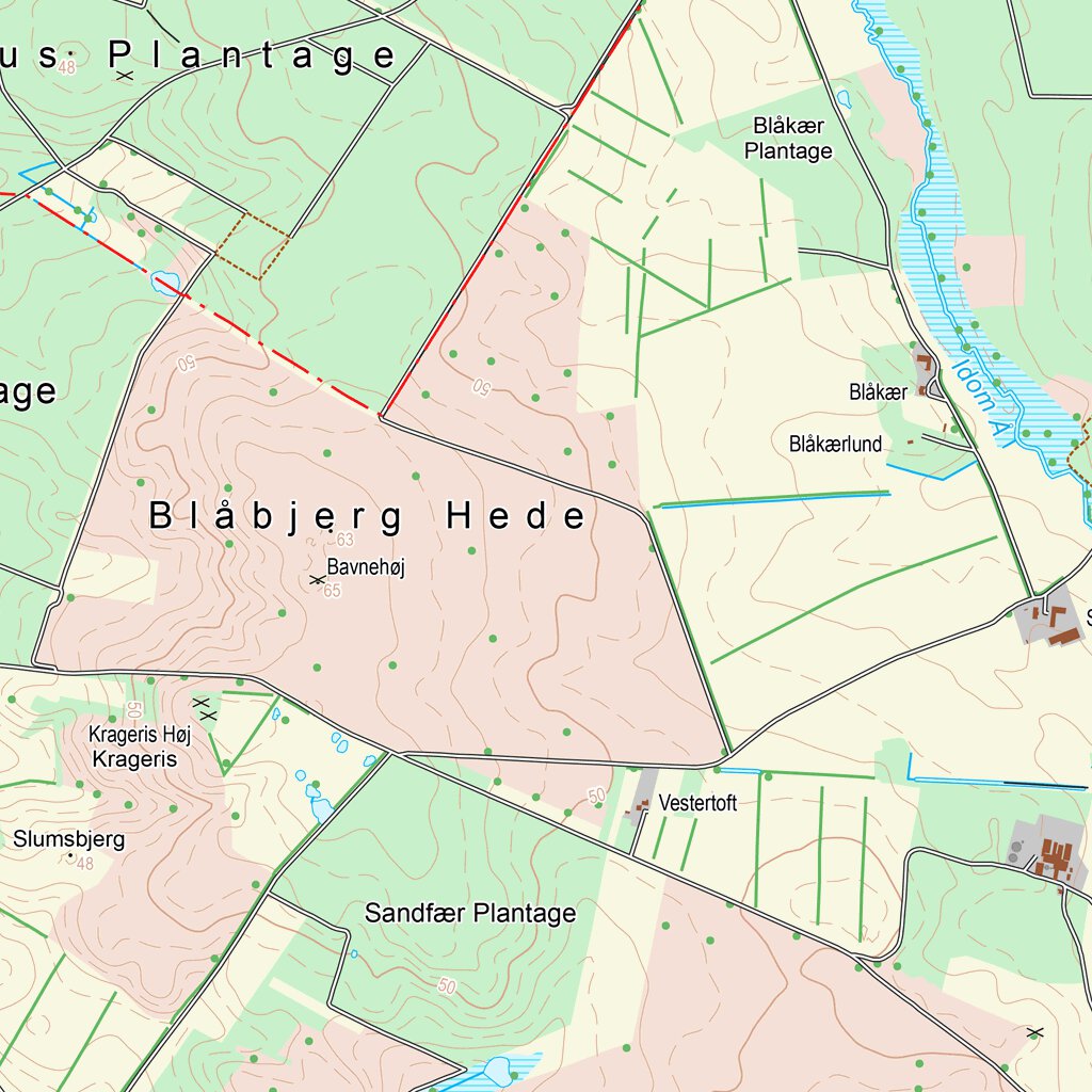 Ulfborg 1 (1:25,000 scale) Map by Kortforsyningen | Avenza Maps