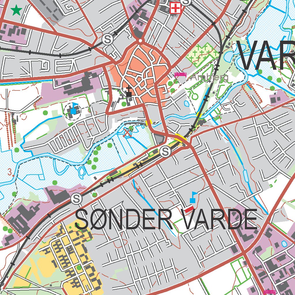 Varde (1:50,000 scale) Map by Kortforsyningen | Avenza Maps