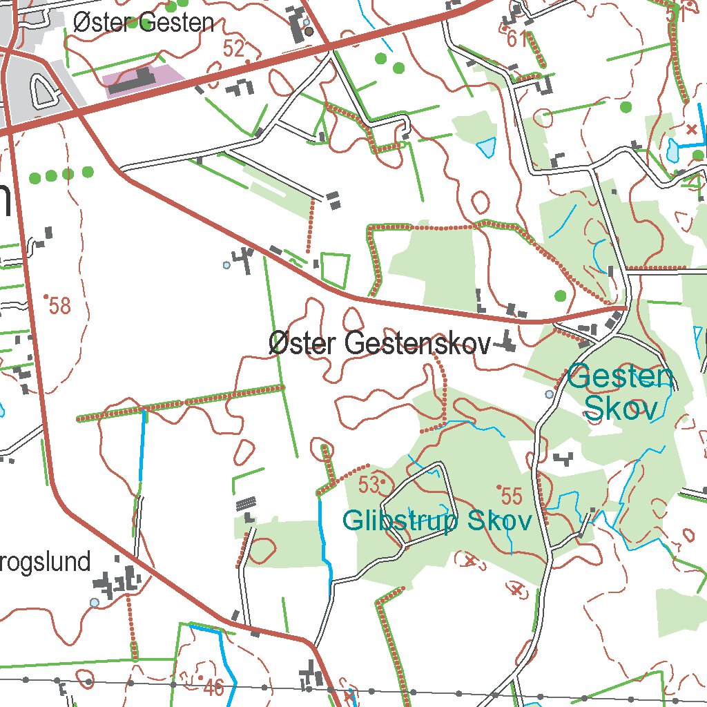 Vejen (1:50,000 scale) Map by Kortforsyningen | Avenza Maps