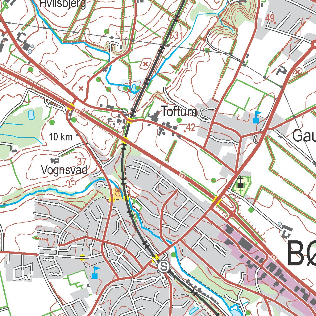 Vejle (1:50,000 scale) Map by Kortforsyningen | Avenza Maps