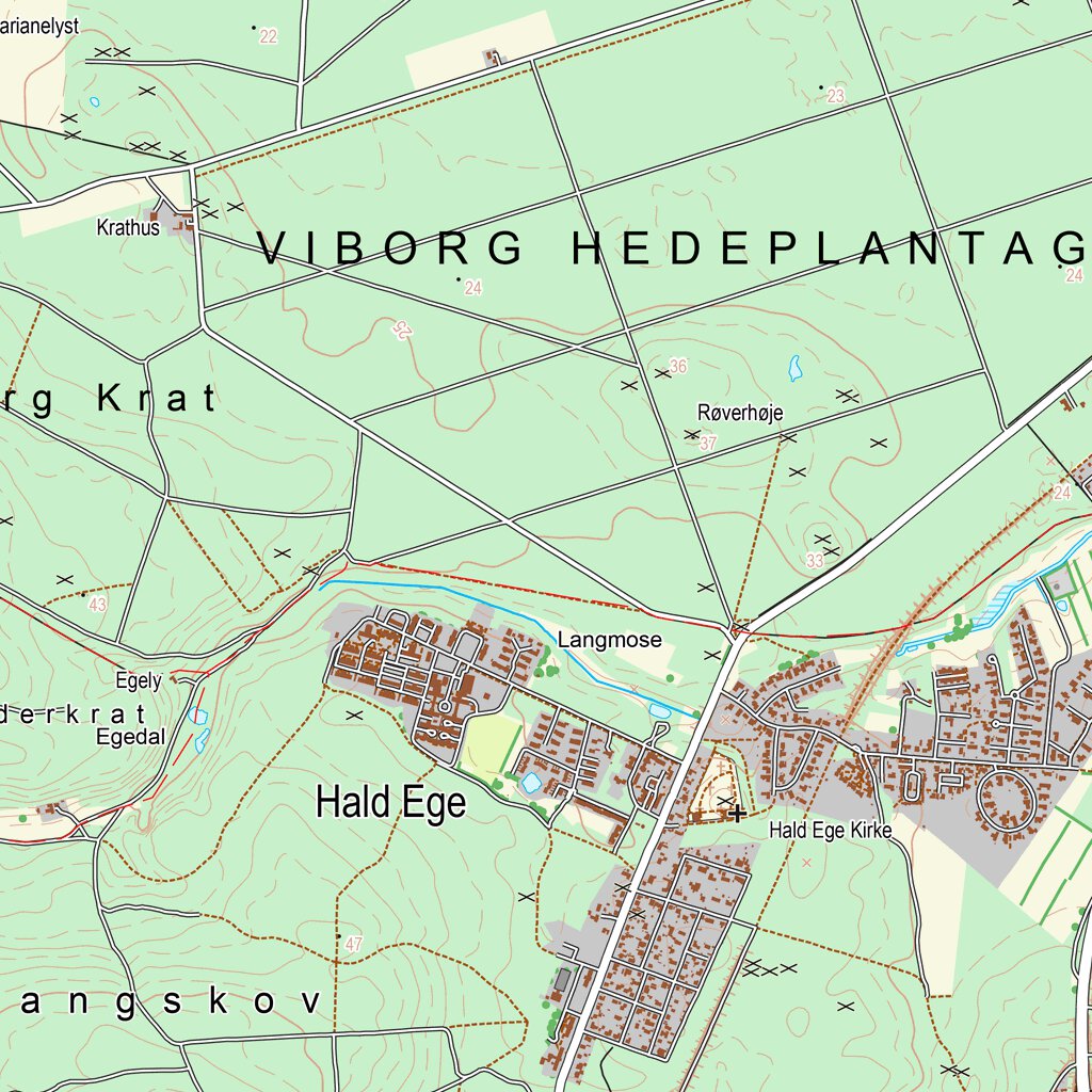 Viborg (1:25,000 scale) Map by Kortforsyningen | Avenza Maps