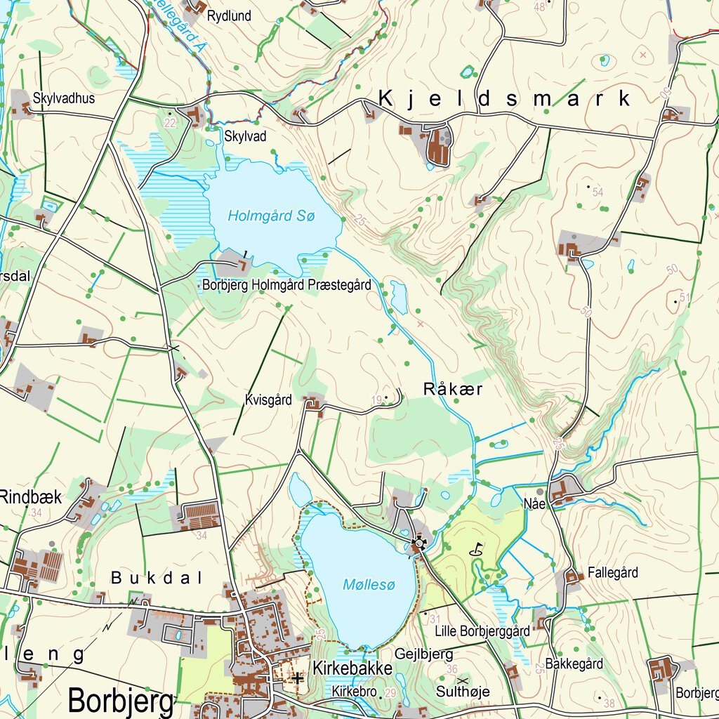 Vinderup (1:25,000 scale) Map by Kortforsyningen | Avenza Maps