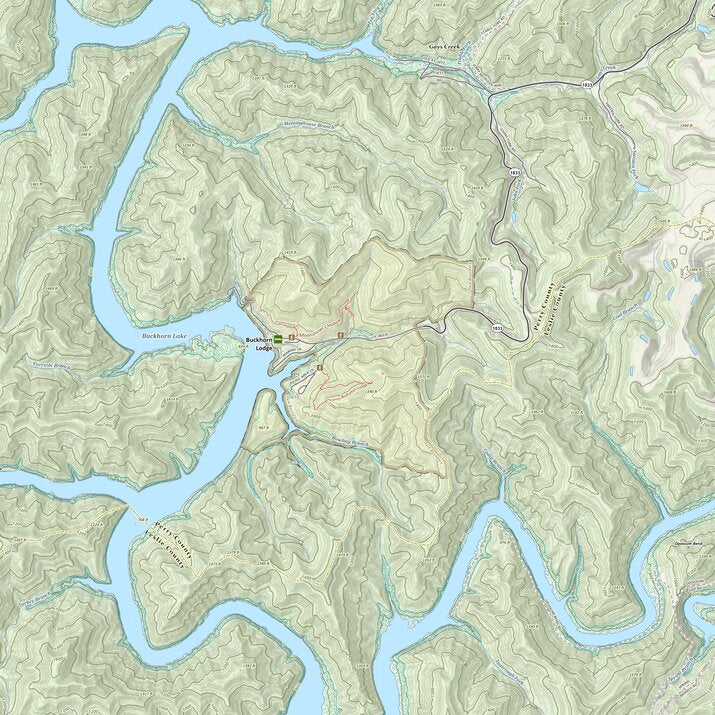 Buckhorn Lake - Kentucky State Parks Edition Map by KyGeoNet | Avenza Maps