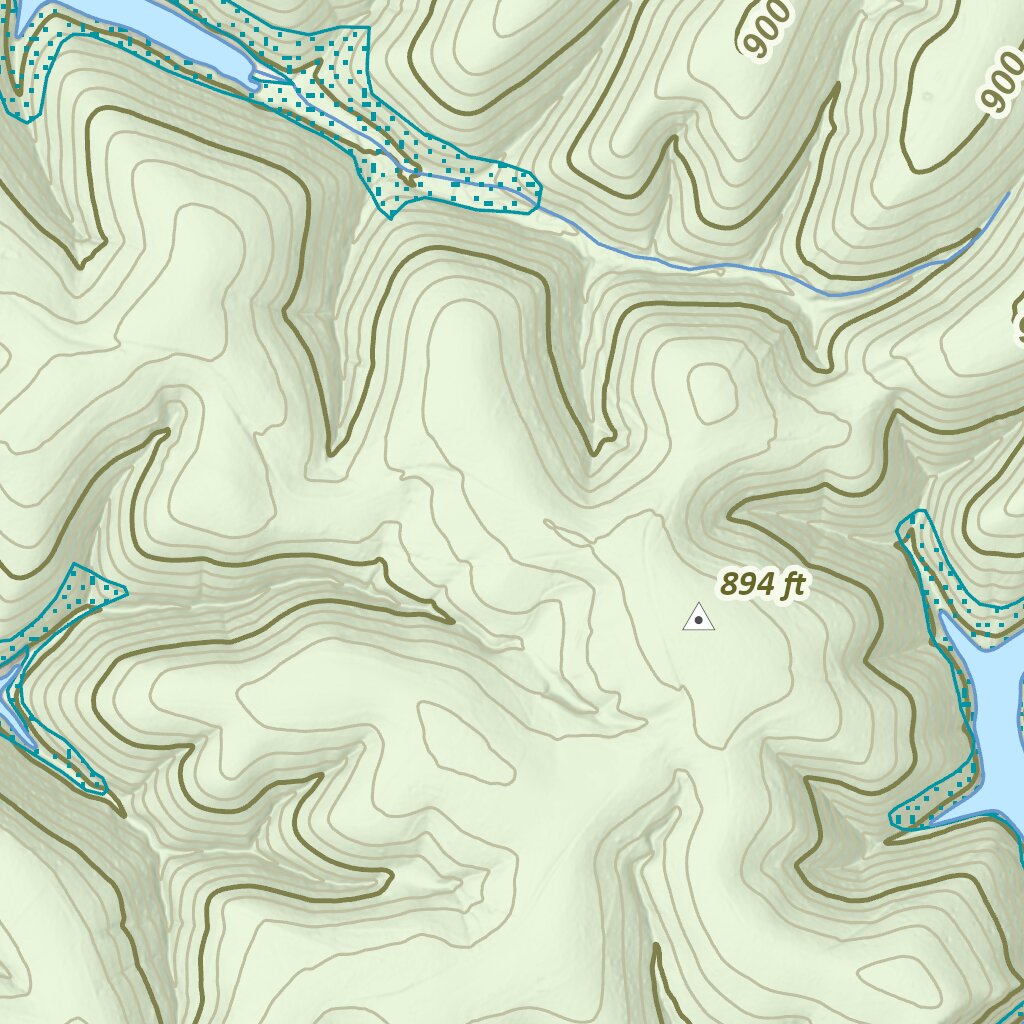 Green River Lake - Kentucky State Parks Edition Map by KyGeoNet ...