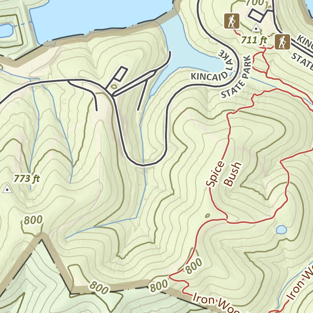 Kincaid Lake - Kentucky State Parks Edition Map by KyGeoNet | Avenza Maps