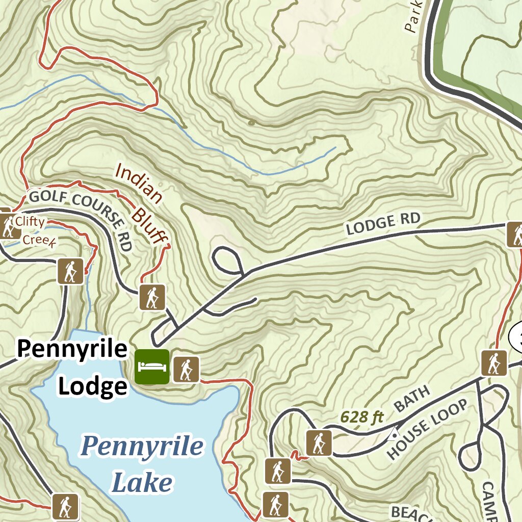 Pennyrile Forest - Kentucky State Parks Edition Map by KyGeoNet ...