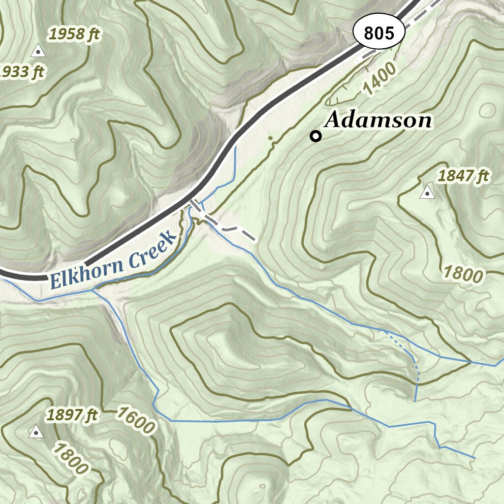 Pine Mountain State Scenic Trail - Kentucky State Parks Edition Map by ...