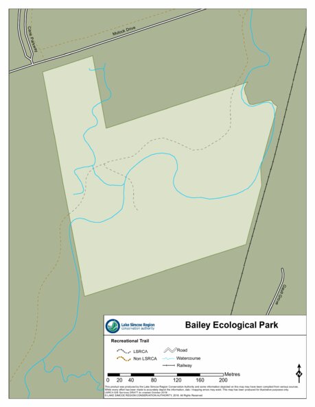 Bailey Ecological Park Map by Lake Simcoe Region Conservation Authority ...