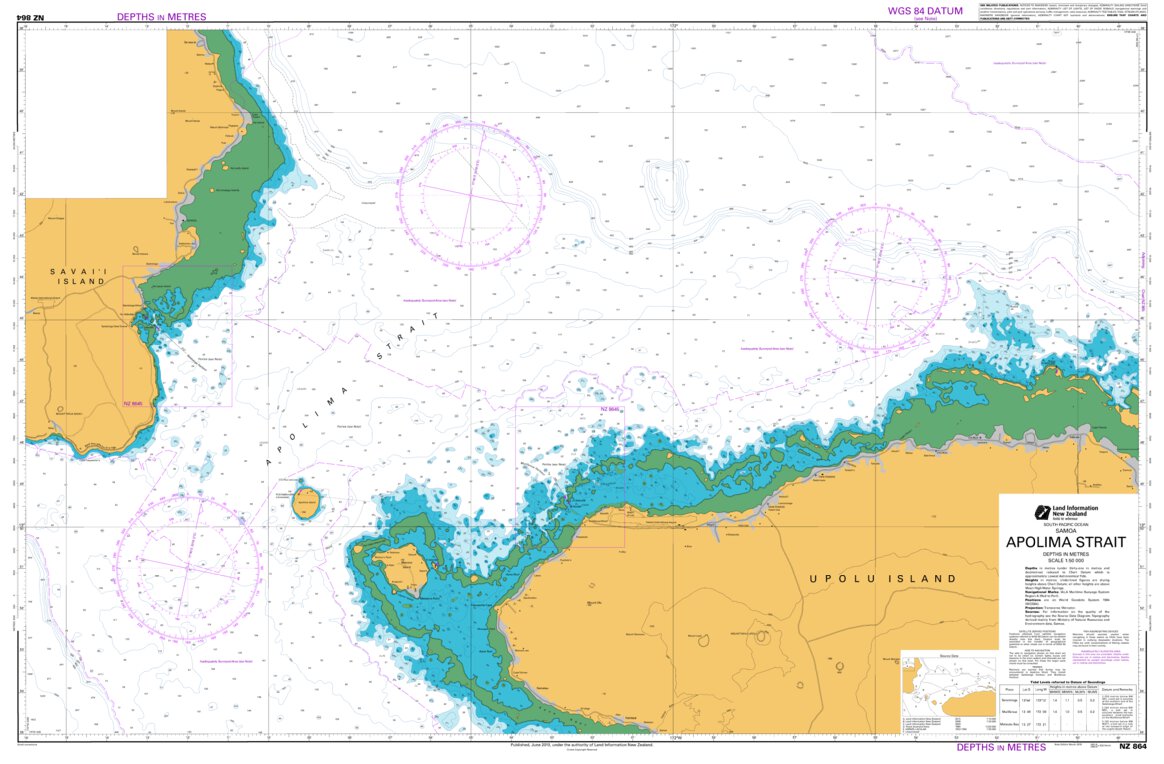 Apolima Strait Map by Land Information New Zealand | Avenza Maps