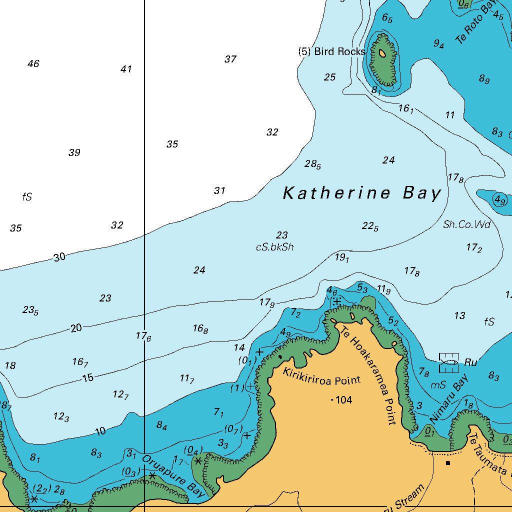 Great Barrier Island (Northwestern Part) Map by Land Information New ...