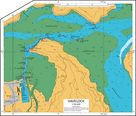 Havelock Map by Land Information New Zealand | Avenza Maps