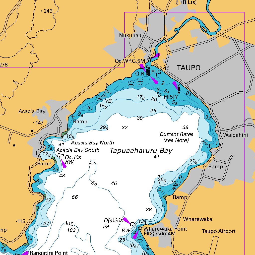 Lake Taupo (Taupomoana) Map by Land Information New Zealand | Avenza Maps