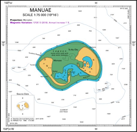 Manuae Map by Land Information New Zealand | Avenza Maps