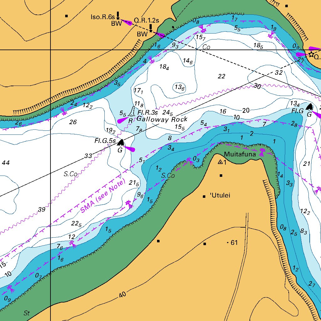 Neiafu Harbour Map by Land Information New Zealand | Avenza Maps