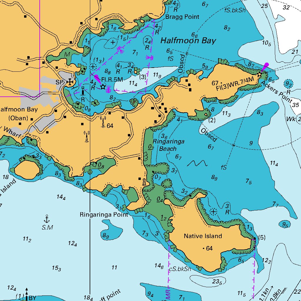 Paterson Inlet / Whaka a Te Wera Map by Land Information New Zealand ...