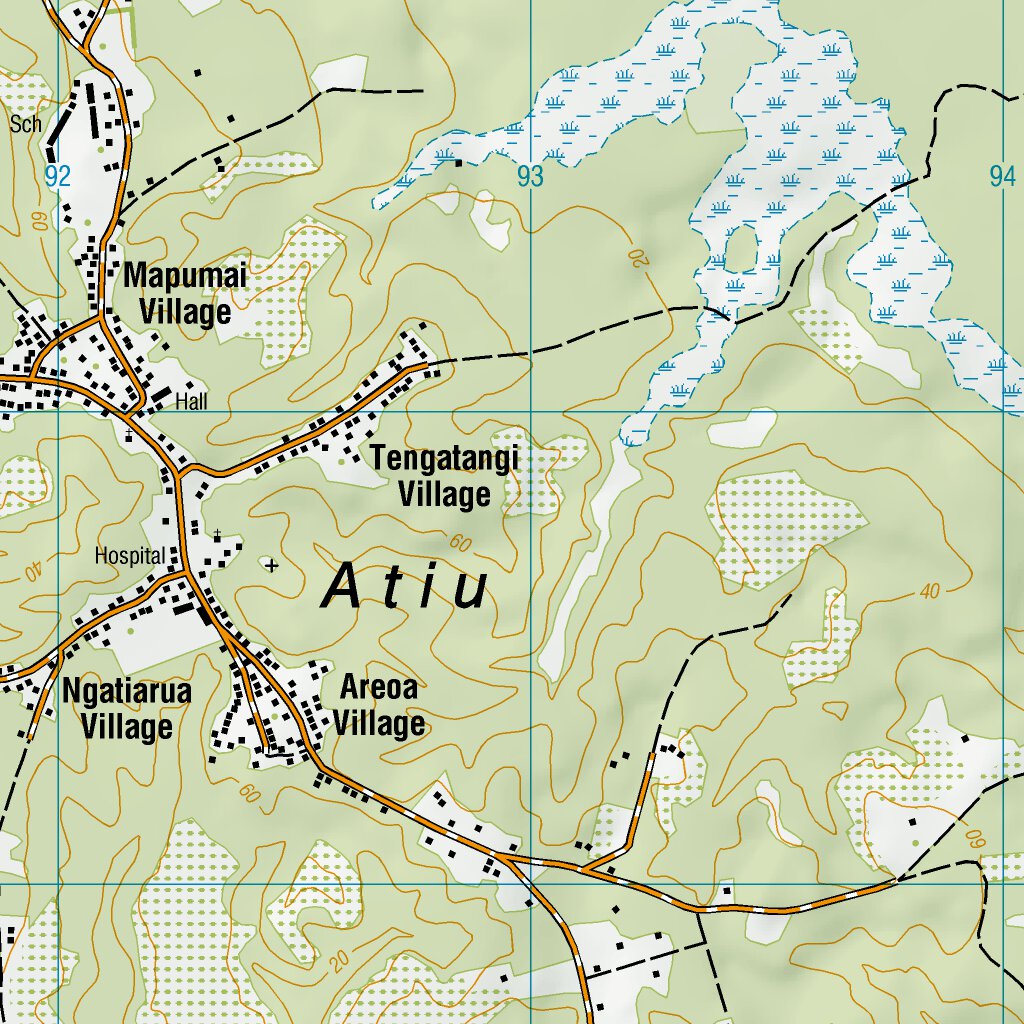 PI15 - Atiu Map by Land Information New Zealand | Avenza Maps