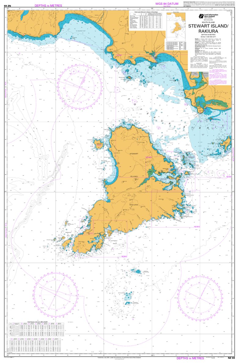 Stewart Island/Rakiura Map by Land Information New Zealand | Avenza Maps