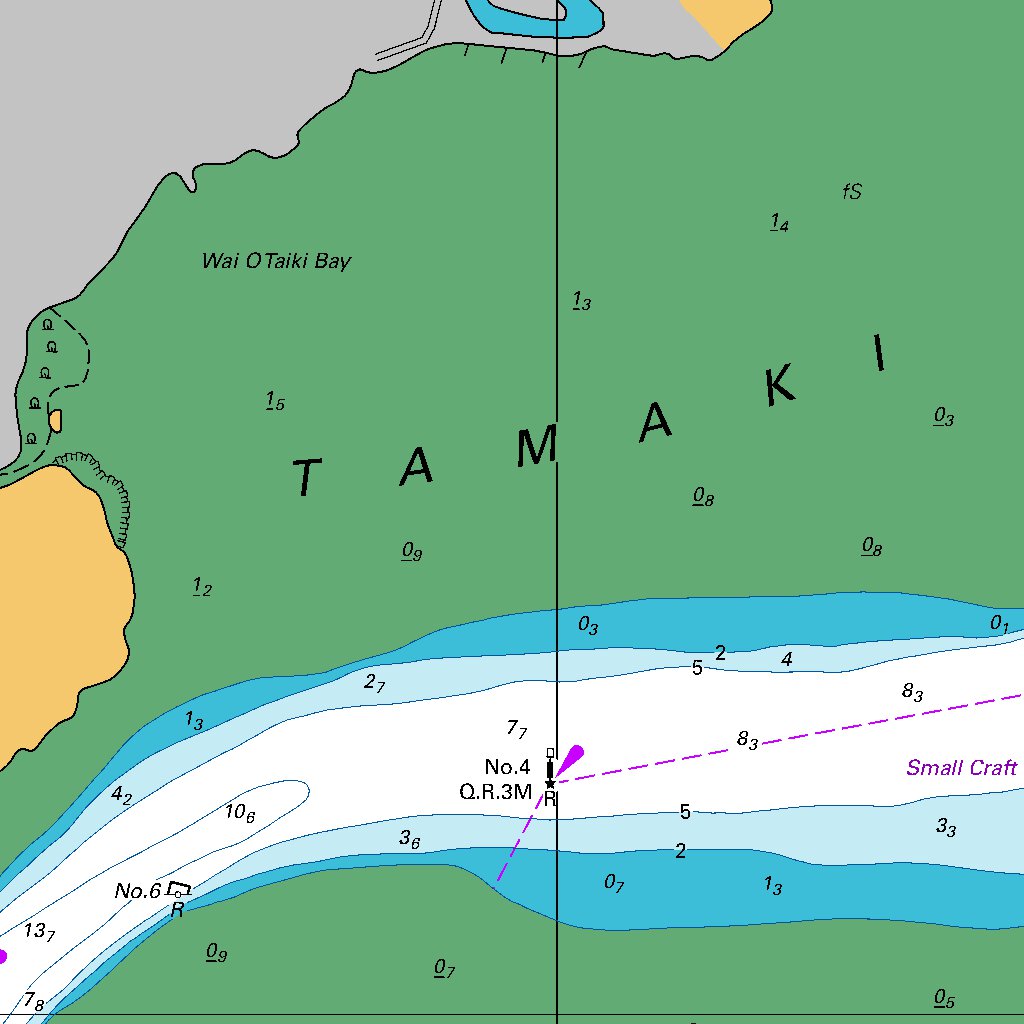 Tamaki River Map by Land Information New Zealand | Avenza Maps