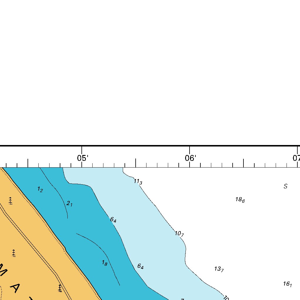 Tauranga Harbour - Katikati Entrance to Mount Maunganui Map by Land ...