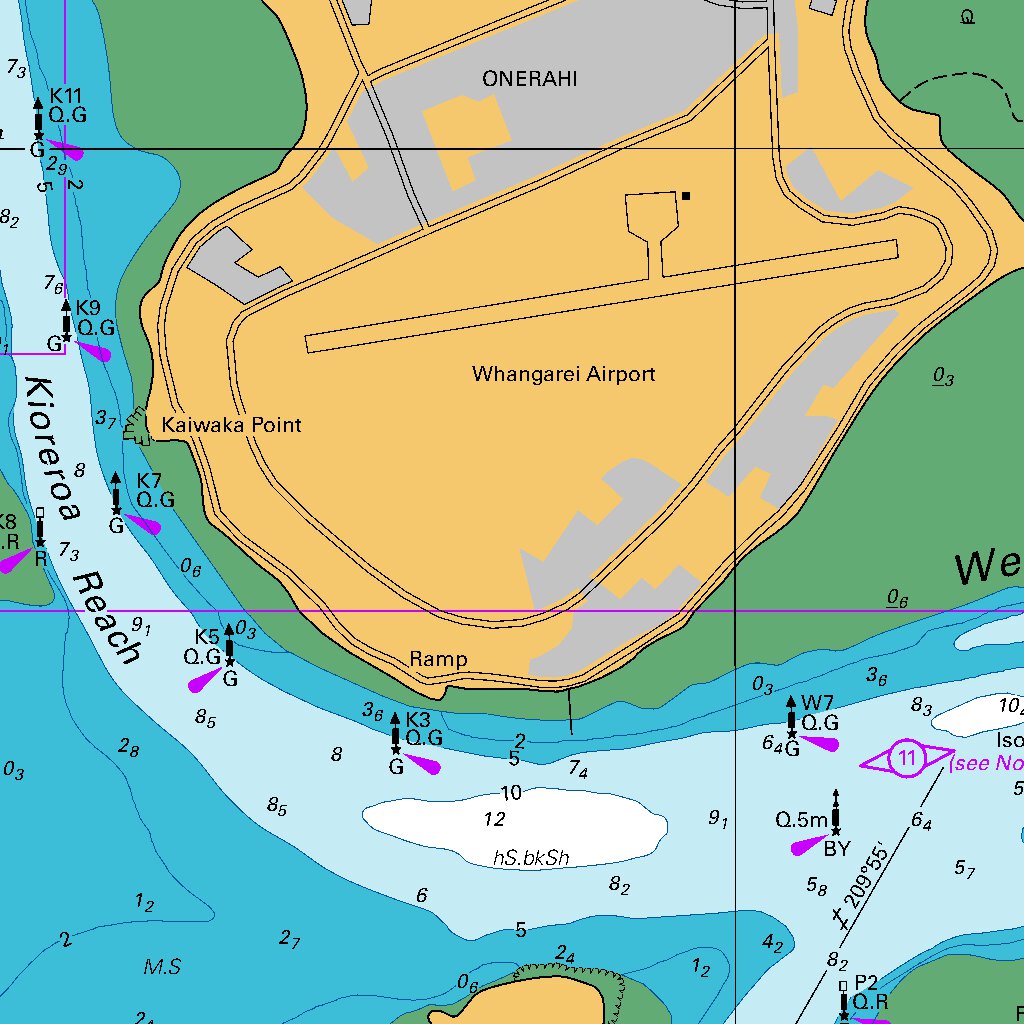 Whangarei Harbour Map by Land Information New Zealand | Avenza Maps